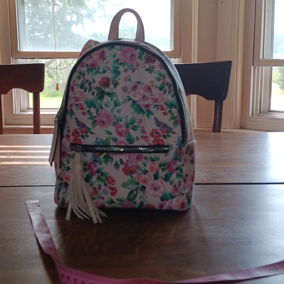 Candie's | Bags | Candies Pink Mini Backpack With Small Blue Birds And ...